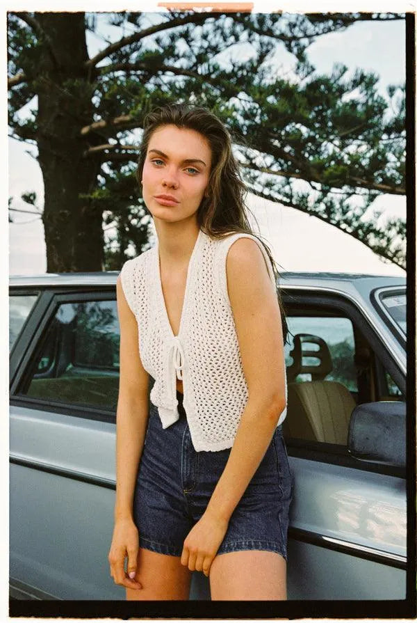 Seashell Knit Vest | Shop Online or Instore | Beachin Surf